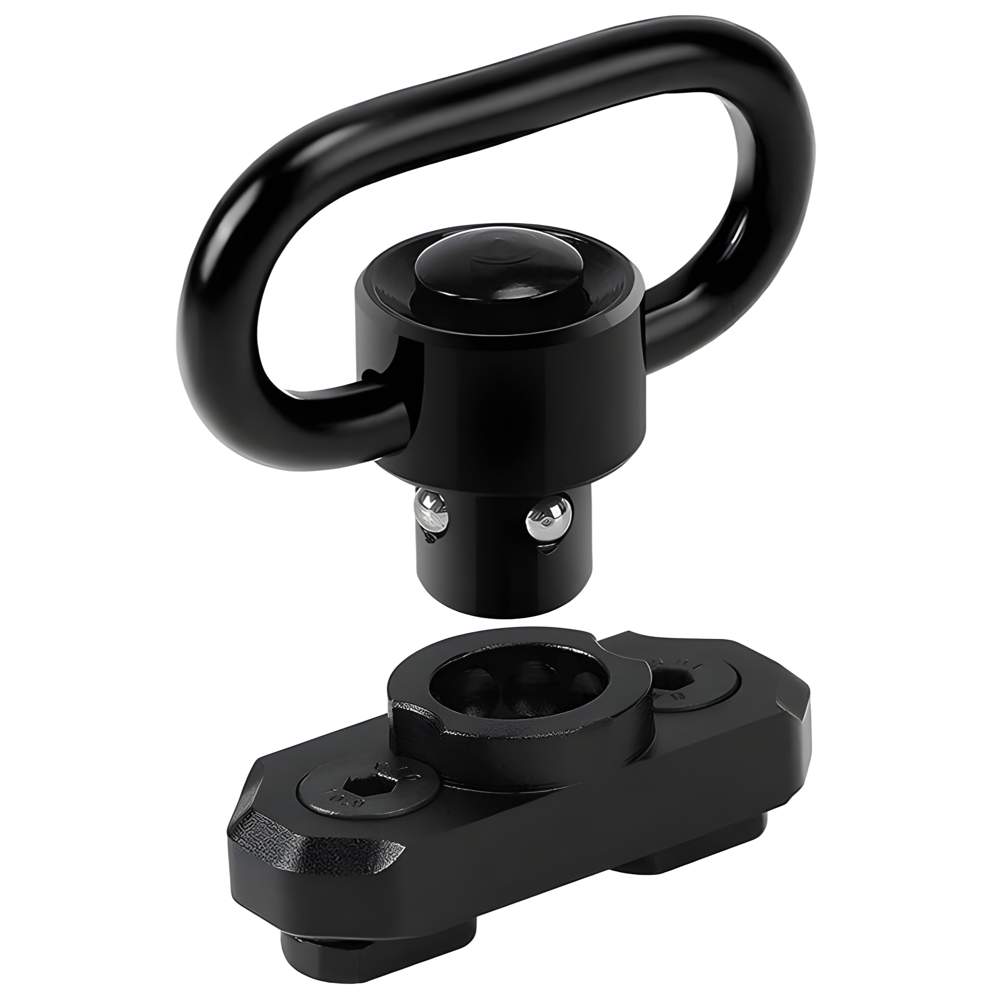 QD Quick Disconnect Secure Stud Mount Adapter Base Tactical Swivel Rail ...