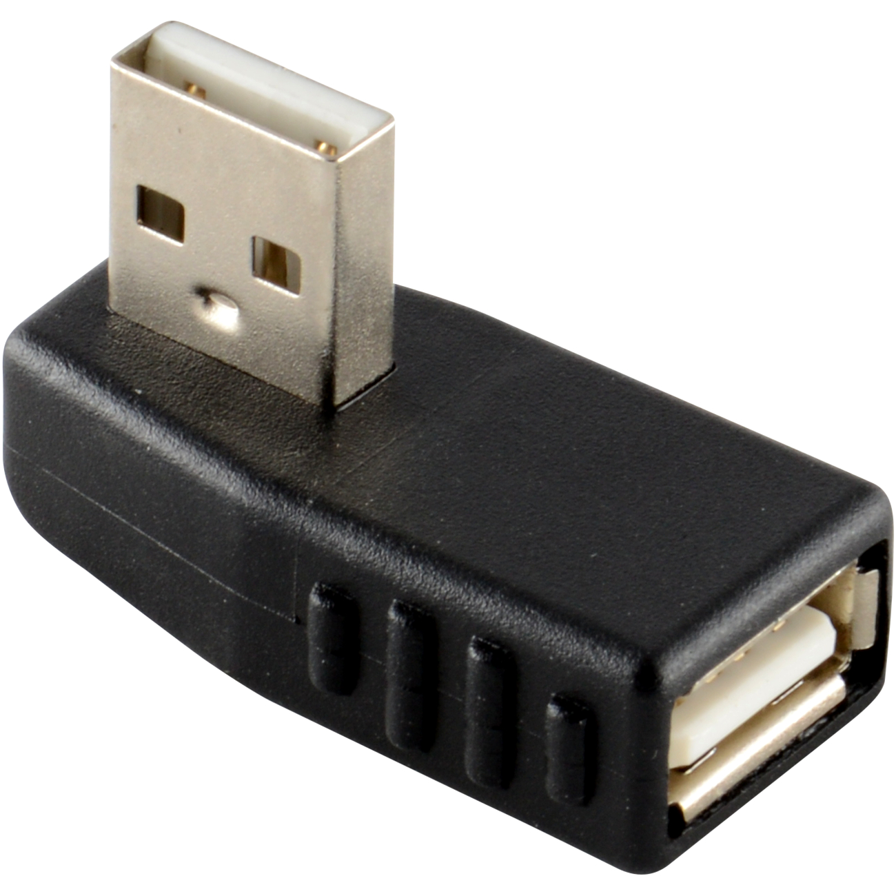 Right Angle USB 2.0 Male to Right Facing Female Vertical Extension ...