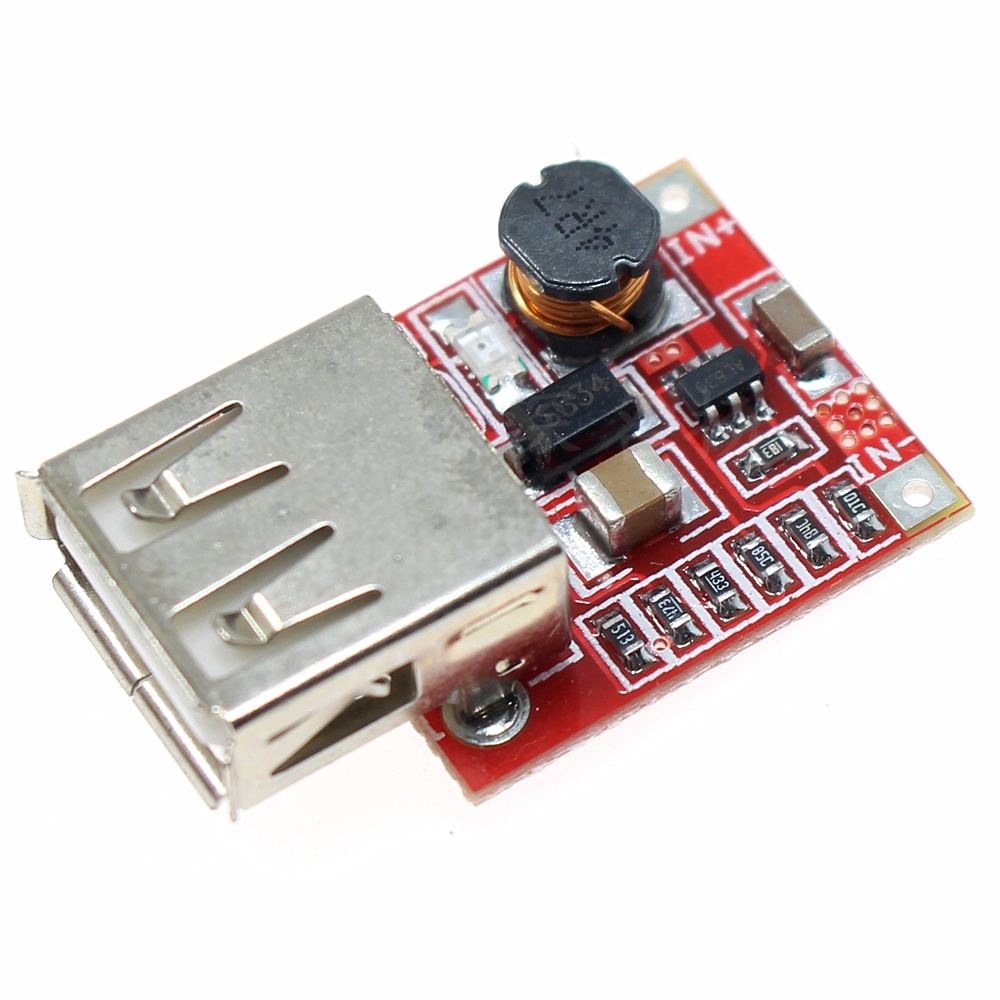 JacobsParts DC Boost Module 3.7V 2.25-5V Input 5V 1.5A USB Output Up to ...