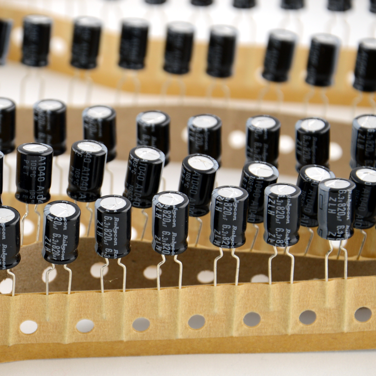 820uF 6.3V Rubycon ZLH Series Radial Electrolytic Capacitor 105°C - $2. ...