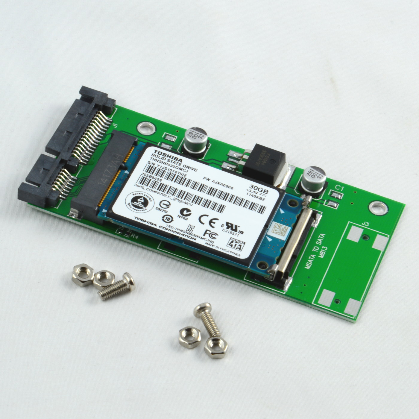 Toshiba 30 GB Case Mount SSD SATA II 3 Gb/s MLC Internal Solid State ...