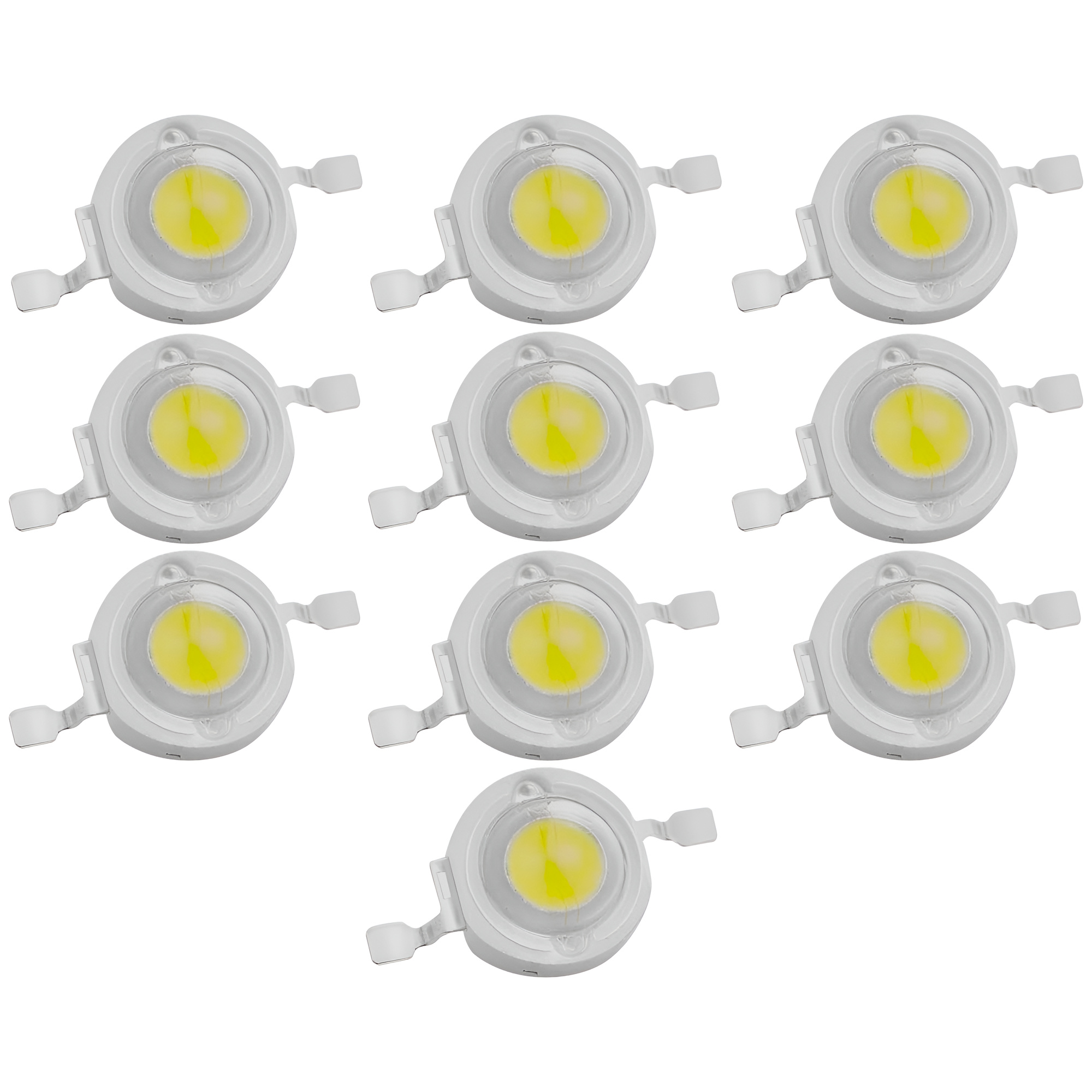 10-pack High Power 3W 700mA 3.0V LED Chips (450-460nm) DIY Lighting ...
