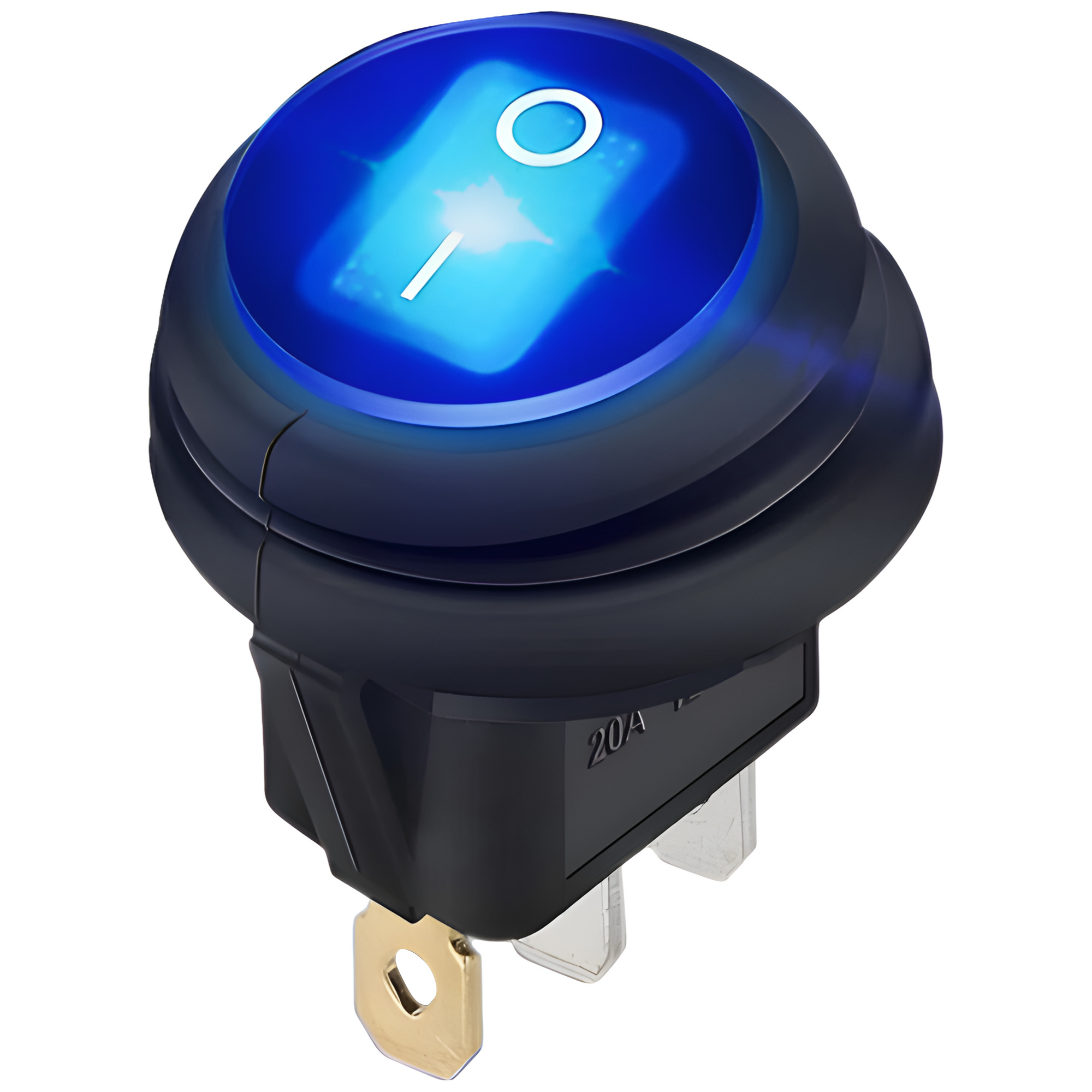 LED Rocker Toggle Switches 12V 20A ON/OFF Heavy Duty IP 65 Waterproof ...