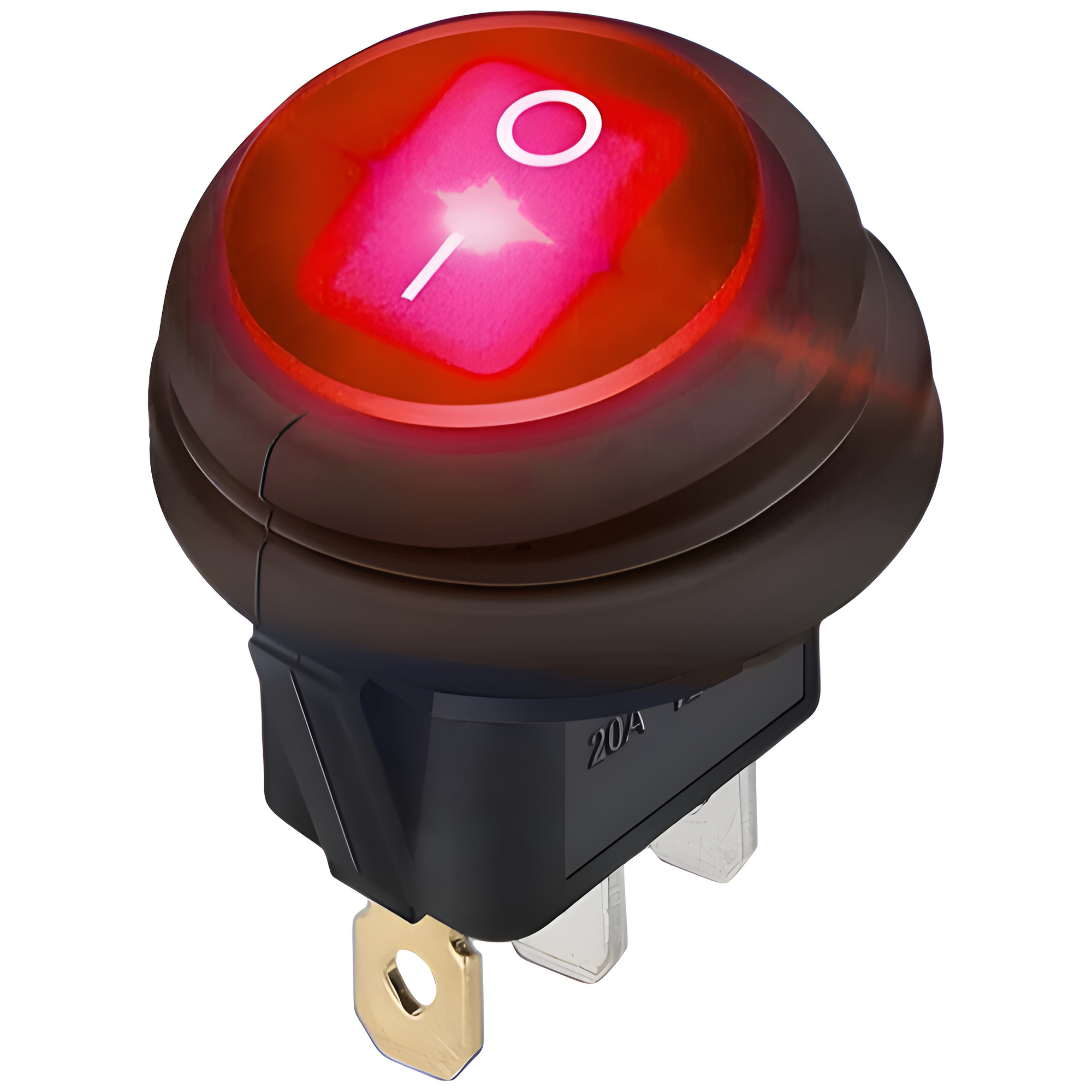 LED Rocker Toggle Switches 12V 20A ON/OFF Heavy Duty IP 65 Waterproof ...