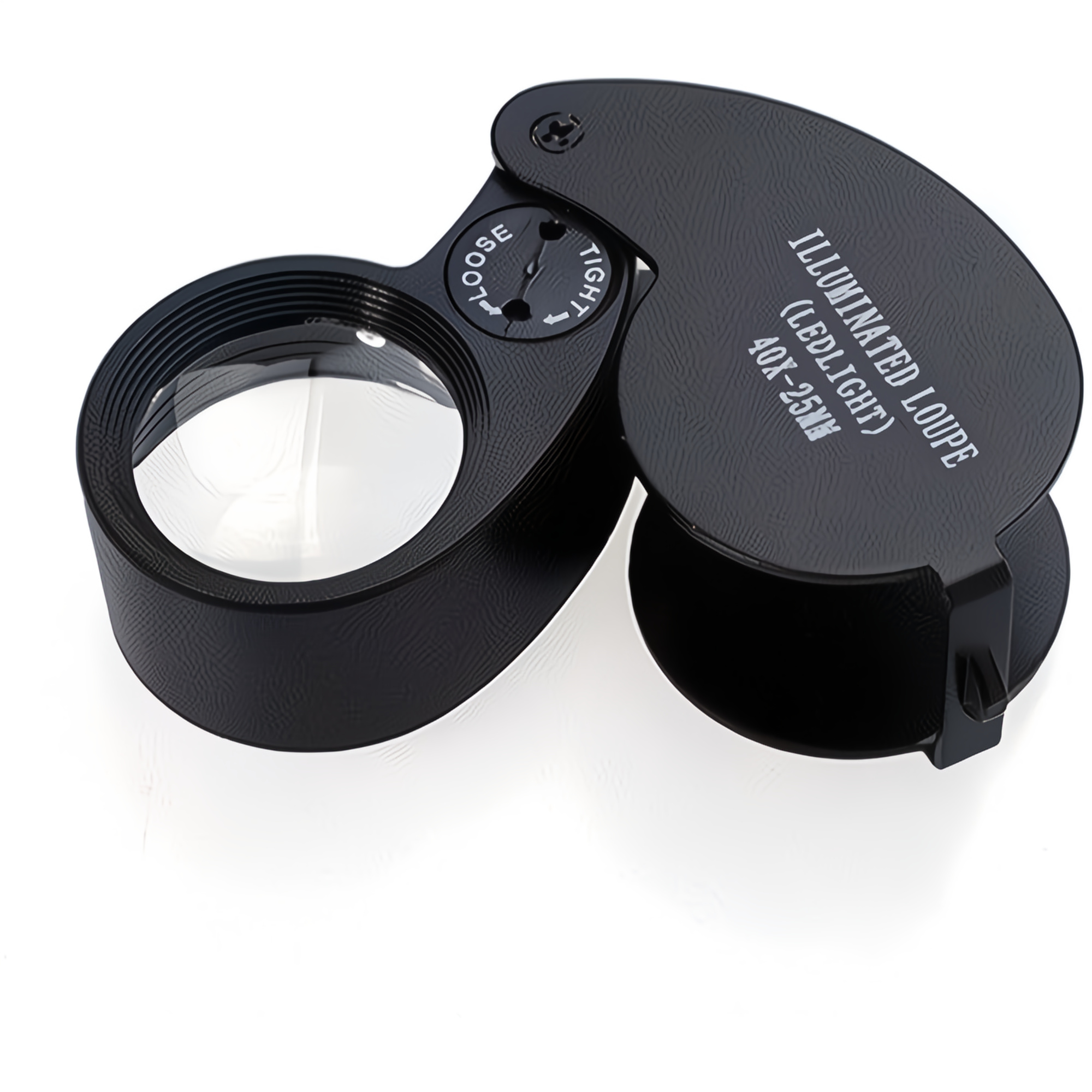 40X Illuminated Jewelers Pocket Loupe with UV & LED Lights for ...